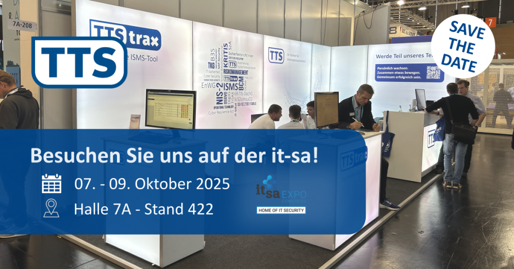 Save the Date! Besuchen Sie uns auf der it-sa 2025! - TTS